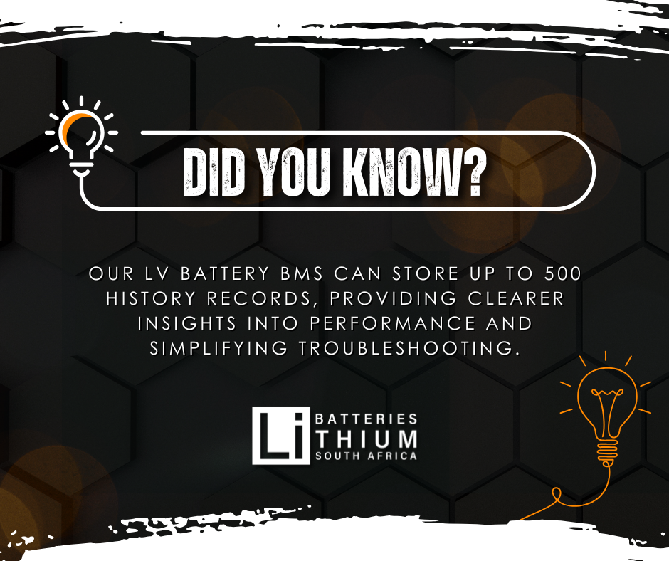 Smarter Storage, Smoother Support: LBSA LV Battery BMS Now Stores 500 ...